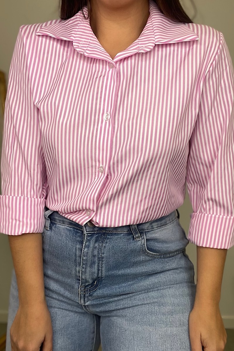 Camisa Rayas Pink – Sacha’s Closet
