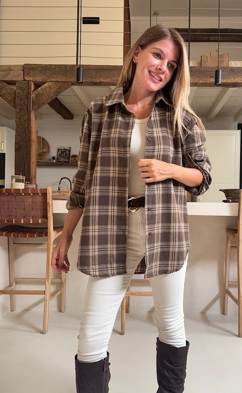 Camisa Marron Texas - Sacha's Closet