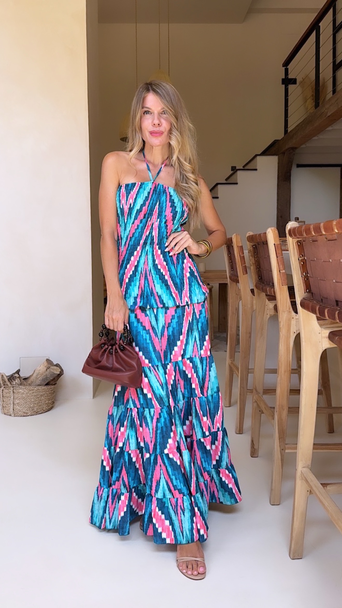 Vestido Turquesa Sahara - Sacha's Closet